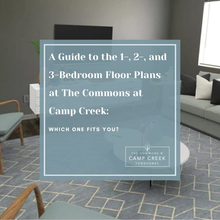 1-, 2- & 3-Bedroom Floor Plans at The Commons Camp Creek